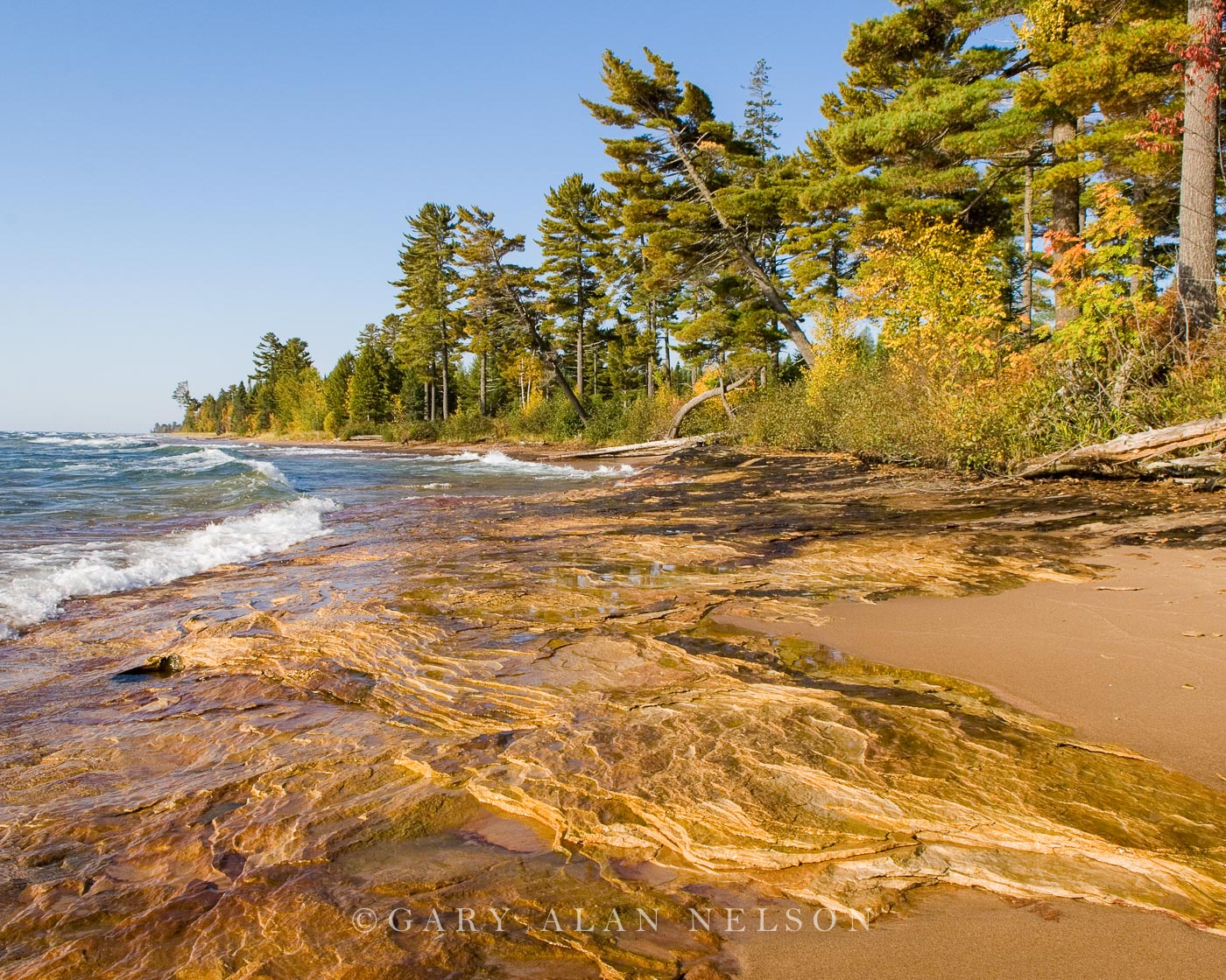 Stone Shore of Lake Superior | Michigan | Gary Alan Nelson Photography