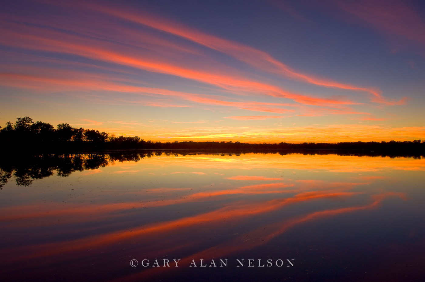 Stripes over Fish Lake | Cedar Creek Natural History Area, Minnesota ...