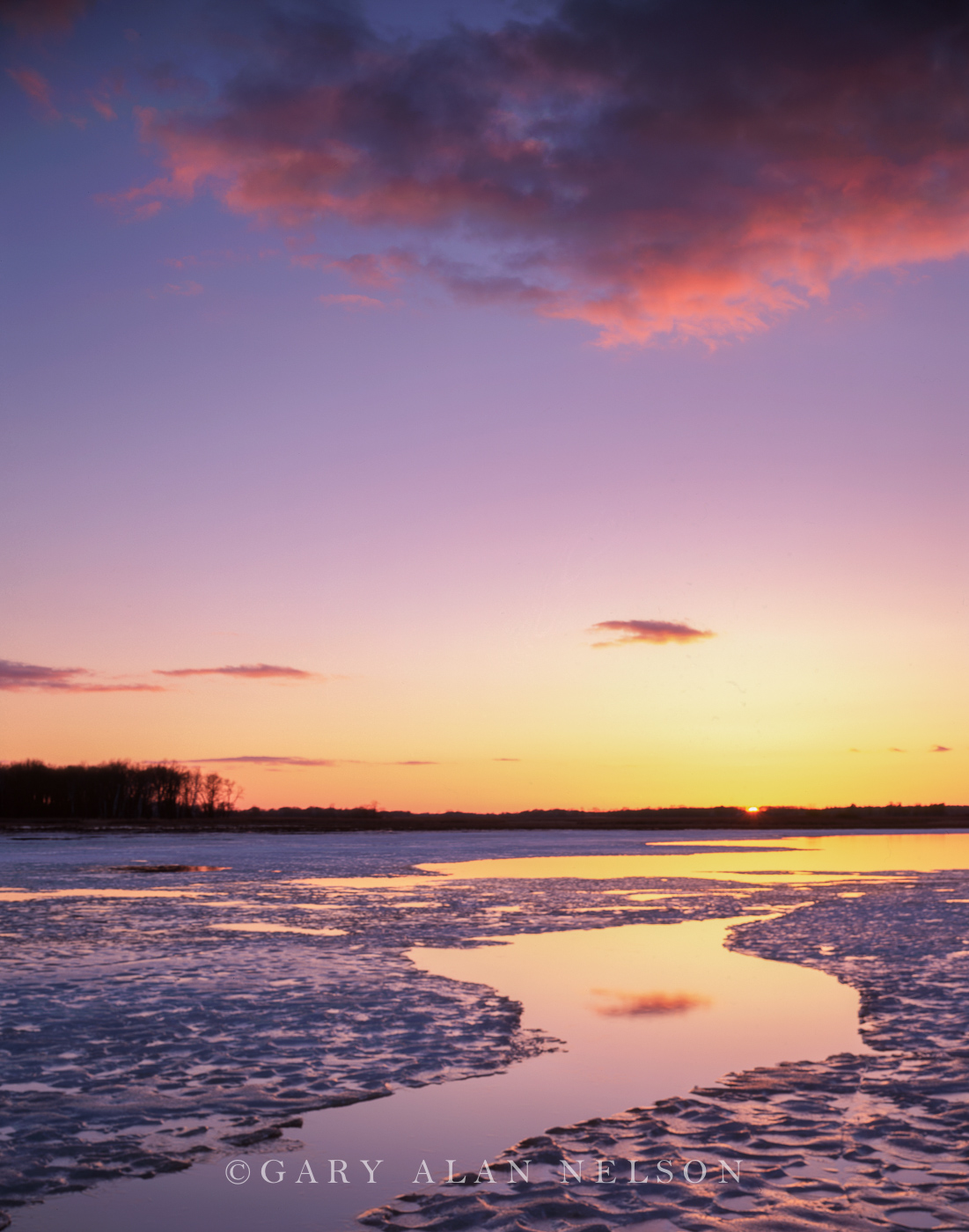 Melting Ice at Dawn | Minnesota | Gary Alan Nelson Photography