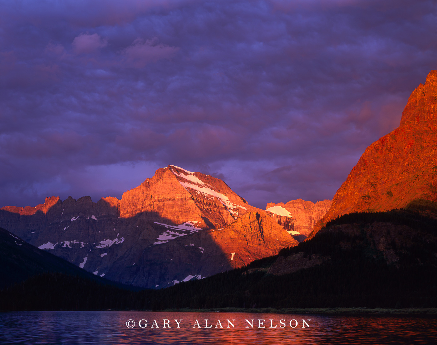 Purple Skies over Mt. Gould | Glacier National Park, Montana | Gary ...
